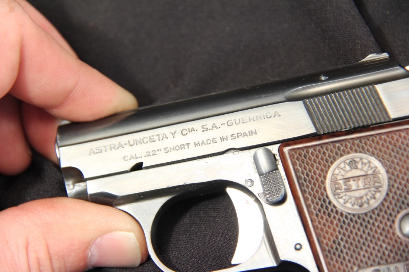 Astra-Unceta Y Cia Cub .22 Short Semi-Auto Pistol W/ Holster, No Reserve For Sale at GunAuction ...